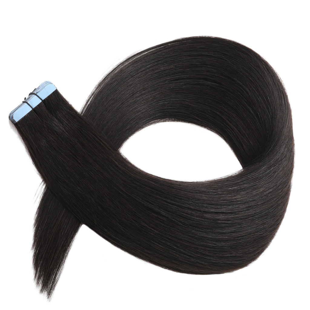 Sample Hair Extensions Colour Match #1b Natural Black
