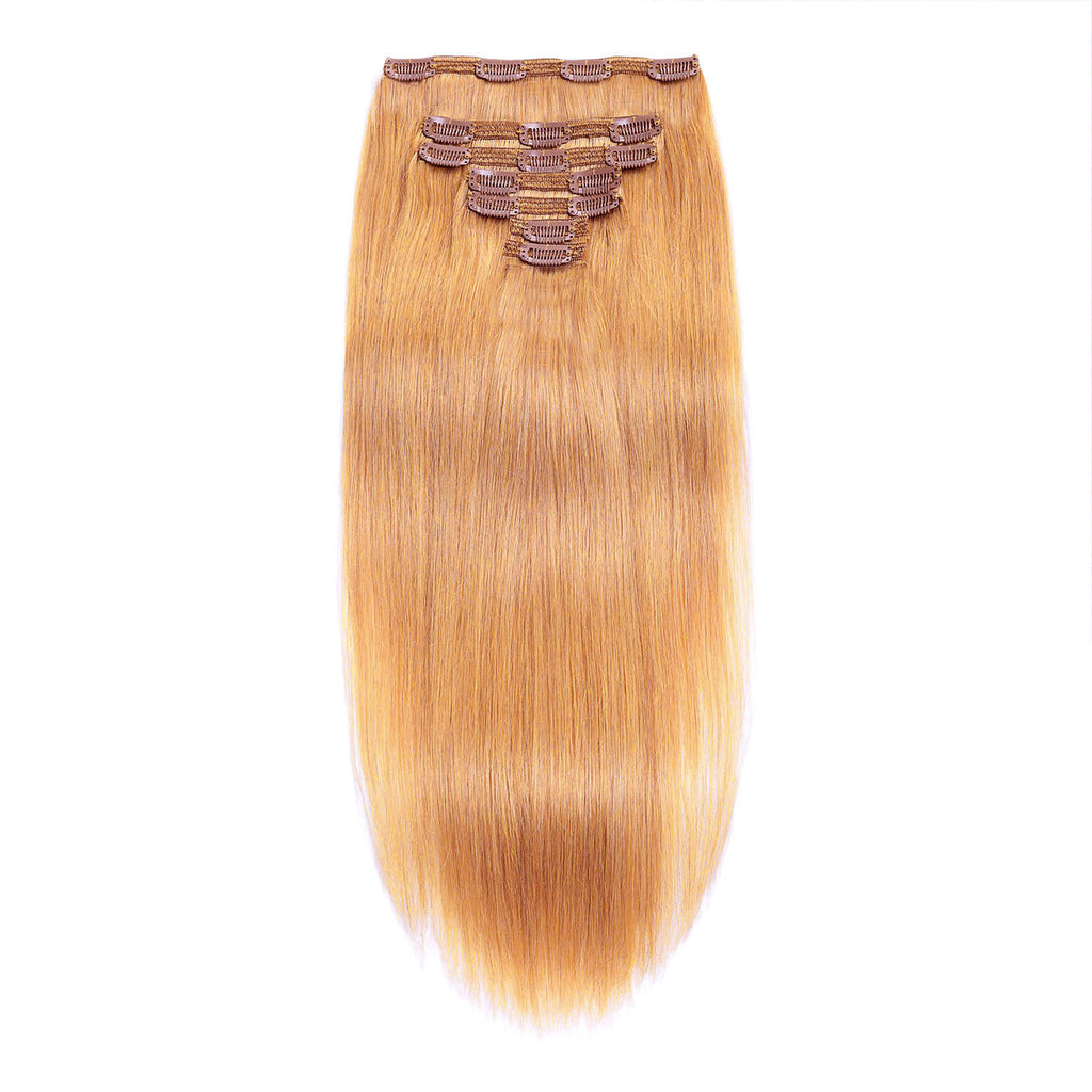 Clip In Hair Copper | Human Hair Extensions