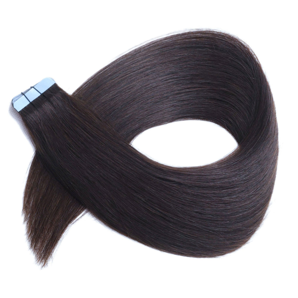 Sample Hair Extensions Colour Match #1c Midnight Brown
