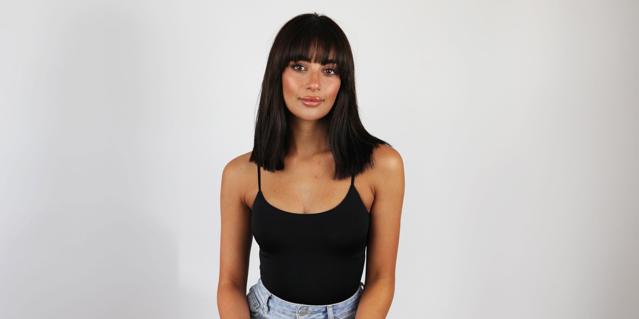 Human Hair Toppers with Bangs