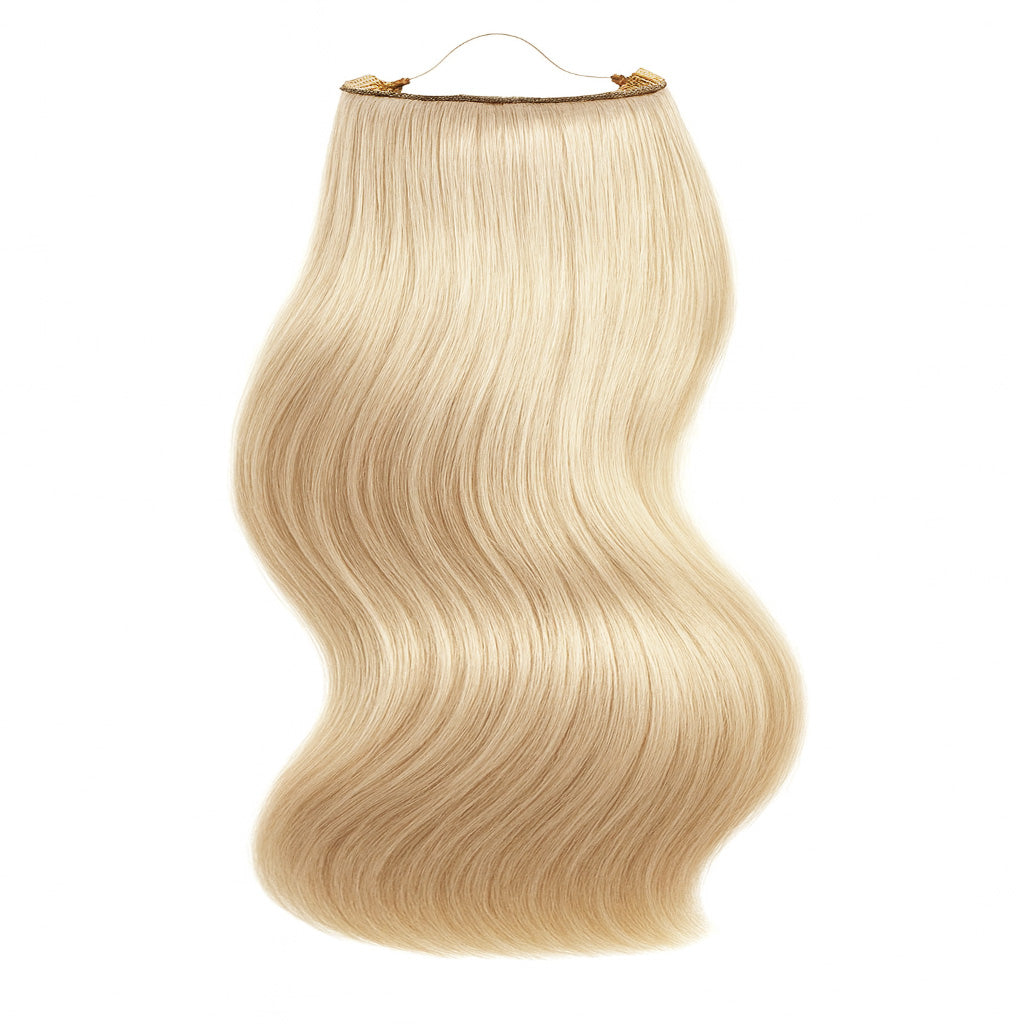 Halo Hair Extensions Champagne Blonde