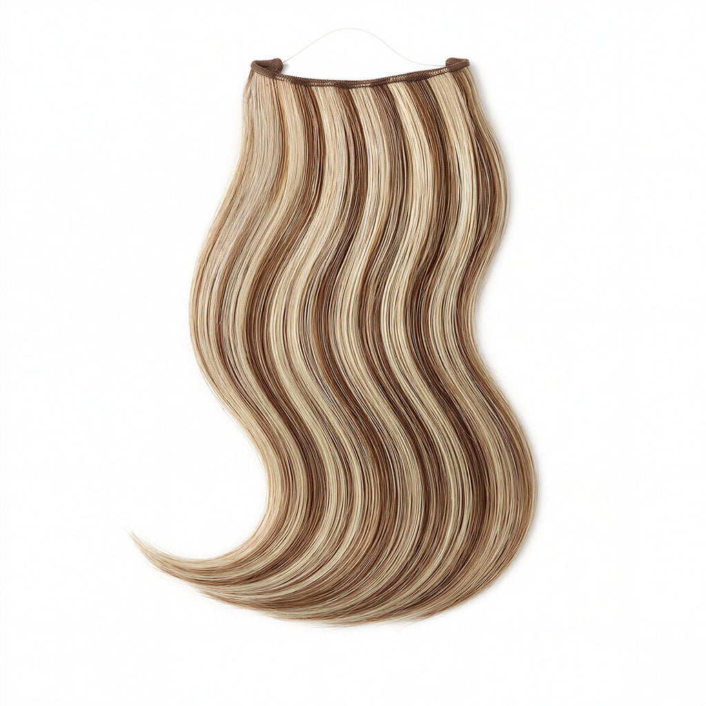 Halo Hair Extensions Afterpay #6/60 Medium Brown Platinum Blonde