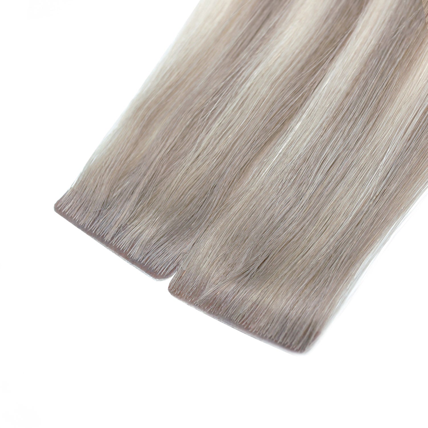 Invisible Hair Extensions | Cool Ash Ice Blonde Balayage