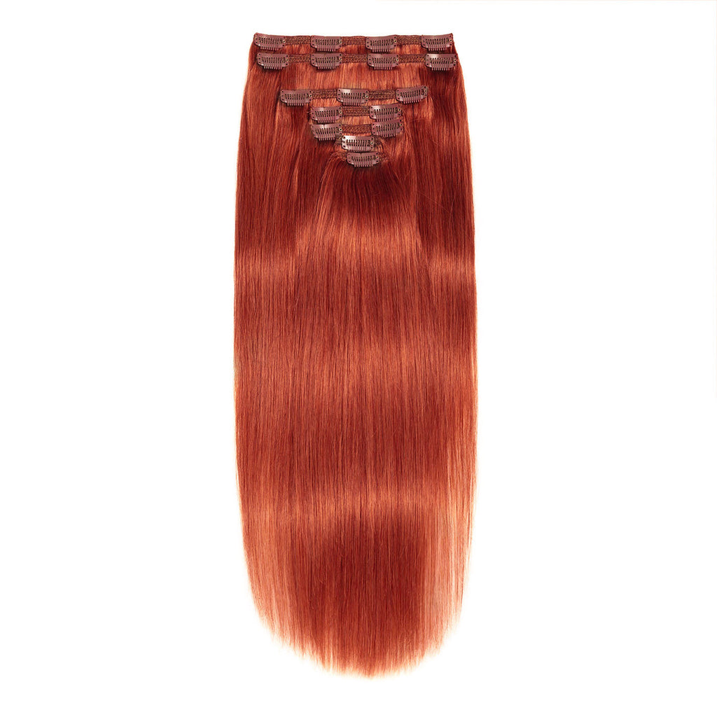 Clip In Hair Pieces | Copper Hair Extensions – Portia & Alexa Hair ...