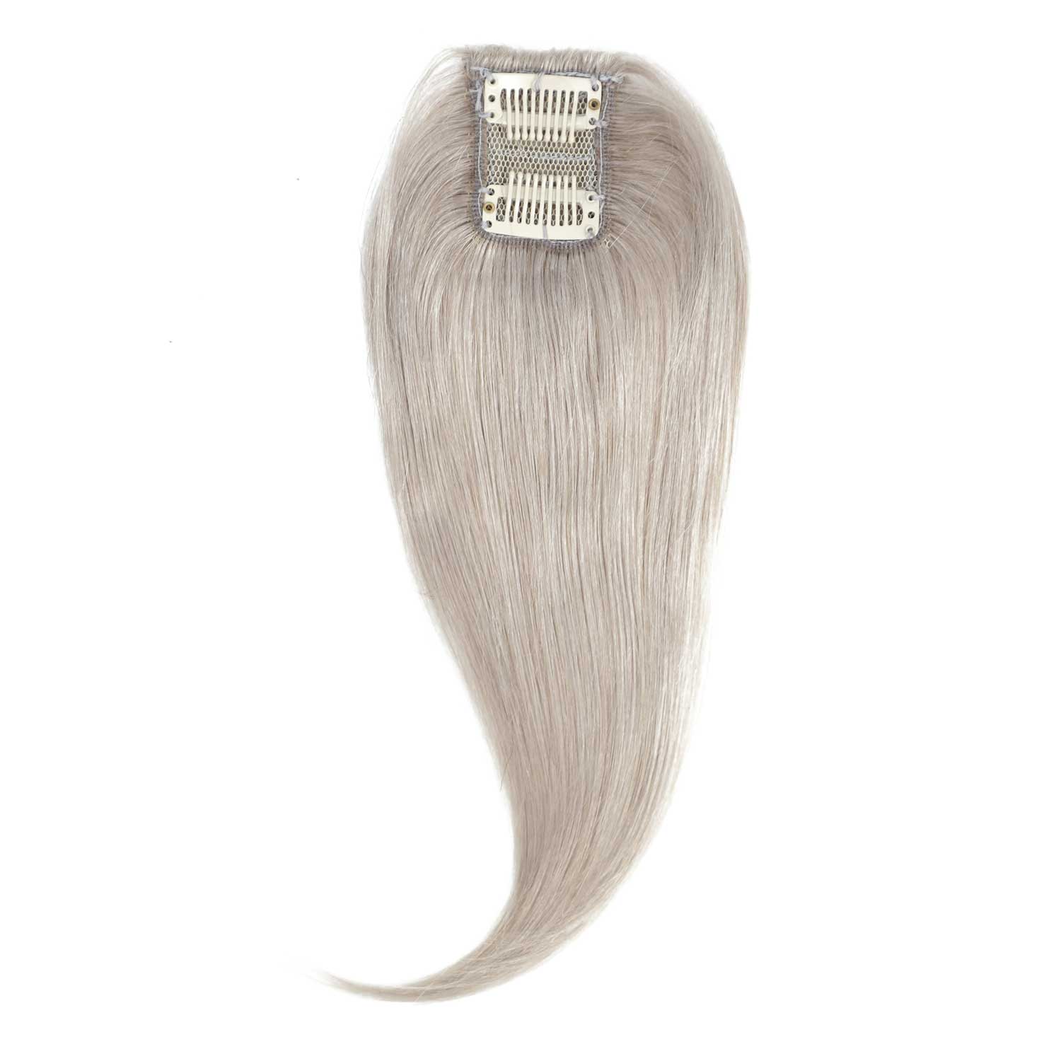 Human Hair Extensions | Clip In Bangs Grey