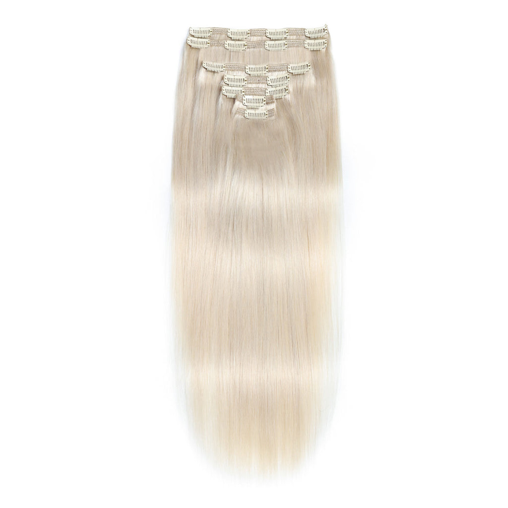 Clip In Hair Extensions Pearl Blonde Permanent Hair Extensions