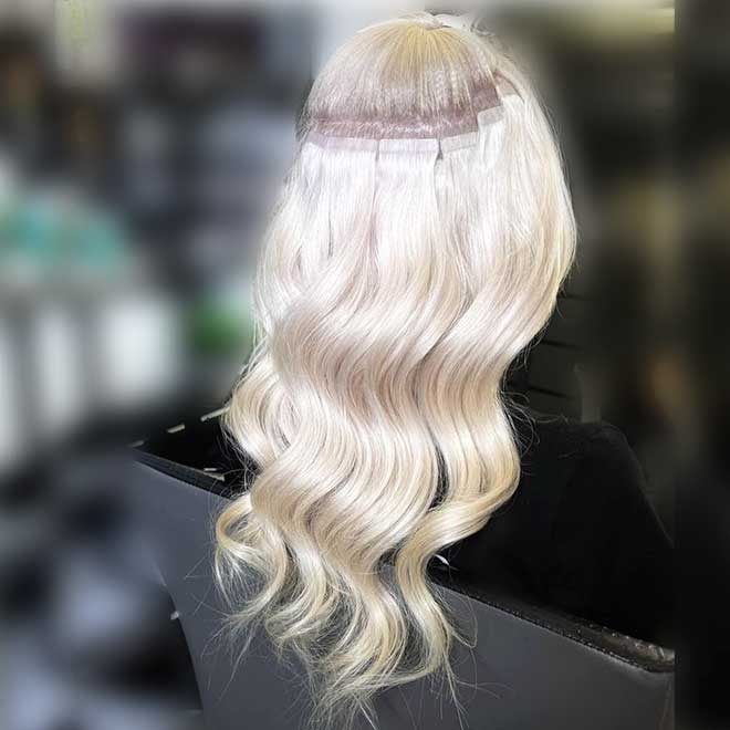 Keratin Bond Hair Extensions 1001 Pearl Blonde