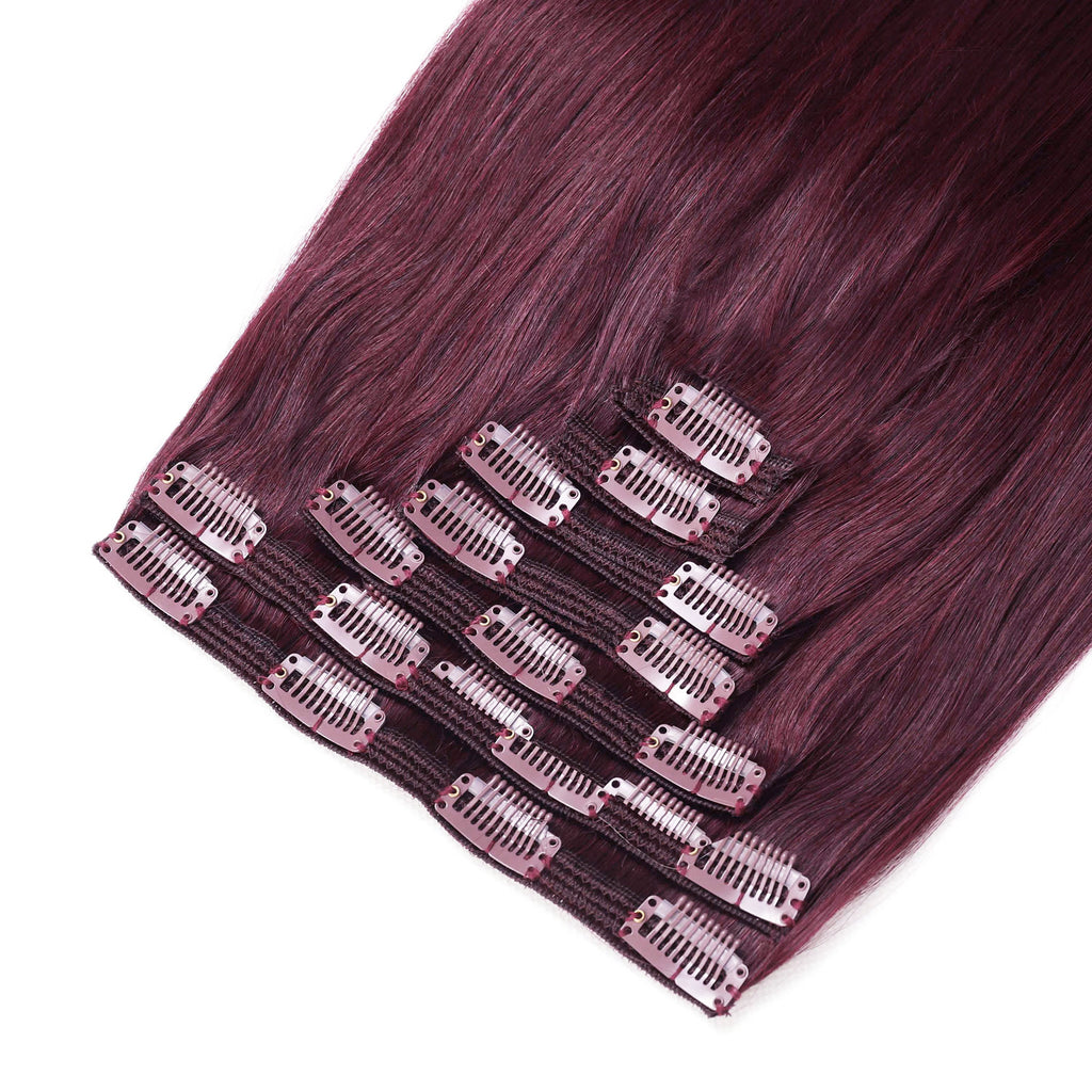 Clip In Hair Extensions Perth Burgundy – Portia & Alexa Hair Extensions