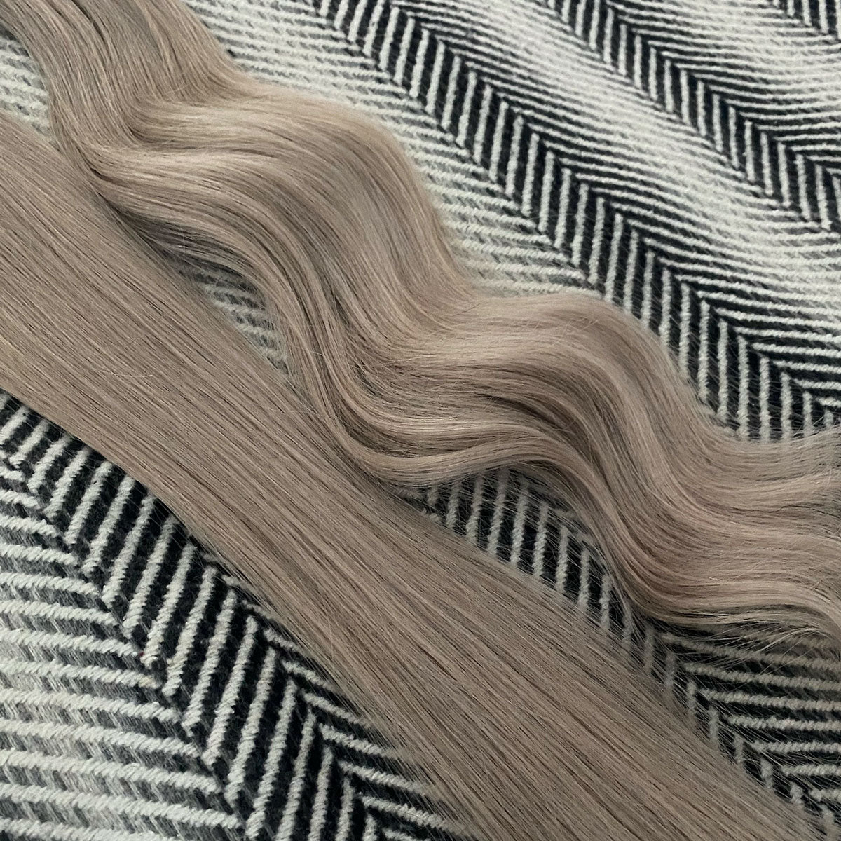 Human Hair Extensions | Clip In Bangs Grey