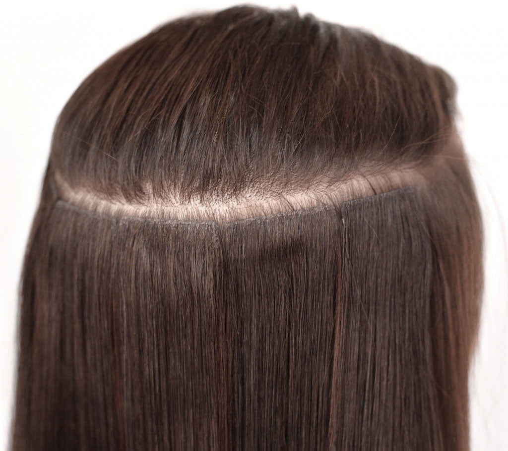 Quality Invisible Tape Hair Extensions in Ash Blonde